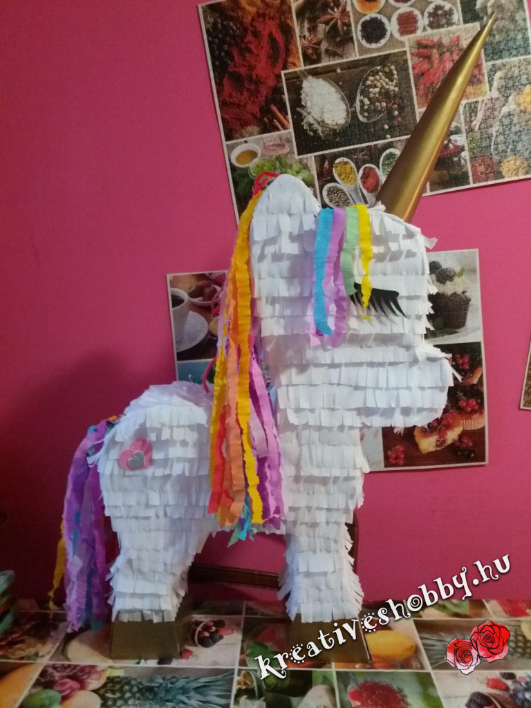 Unikornis-piñata gyereknapra - Kreatív+Hobby Alkotóműhely