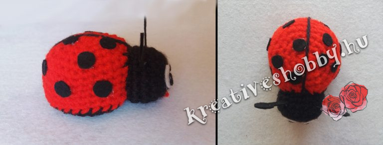 Horgolt katicabogár (amigurumi) - Kreatív+Hobby Alkotóműhely