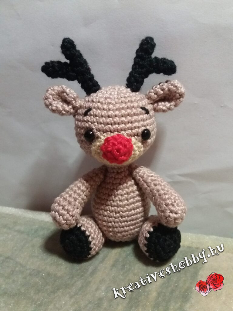 Amigurumi Rudolf, a horgolt rénszarvas - Kreatív+Hobby Alkotóműhely
