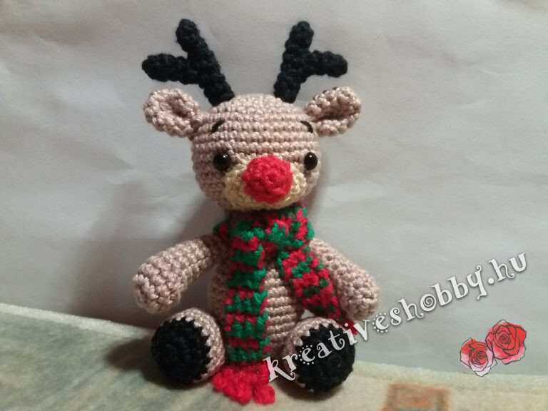 Amigurumi Rudolf, a horgolt rénszarvas - Kreatív+Hobby Alkotóműhely